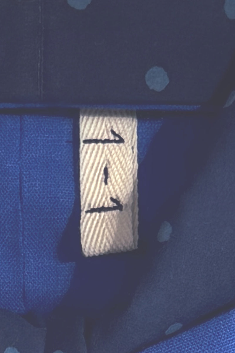 Blue Dot Linen - Bright Blue Contrast Scarf unisex Bandana – REW