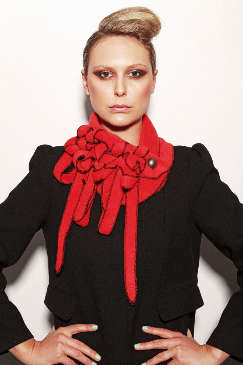 Stunning unusual bright coloured scarves|red |yellow|green – REW